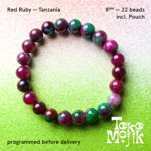 Red Ruby Bracelet (Tanzania)